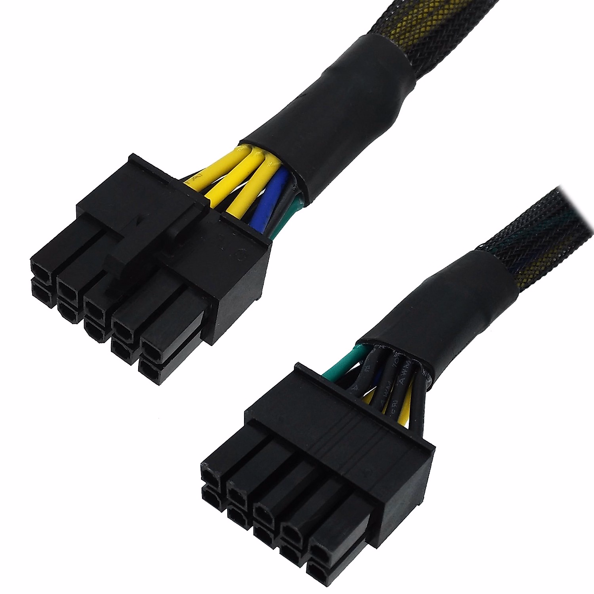 COMeap 24 Pin to 10 Pin ATX PSU Main Power Adapter Braided Sleeved Cable for IBM Lenovo PCs and Servers 12-inch(30cm)