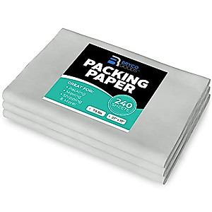 Packing Paper Sheets for Moving - 7.5lb - 240 Sheets of Newsprint Paper - Must Have in Your Moving Supplies - 27" x 17" - Made in USA