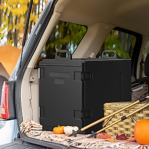 GOFLAME Catering Food Warmers, Hot Boxes Catering for 5 Full-Size Pan, 81 Quart Capacity, Stackable, Handles, Portable Insulated Food Carrier for Family Gathering, Canteen, Restaurant