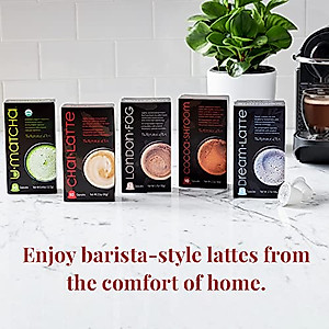 The Republic of Tea – Cocoa Shroom Latte Nespresso-Compatible Recyclable Pods, 10 count, Low Caffeine