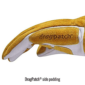 Revco GM1611 Top Grain Leather Cowhide MIG Welding Gloves with Reinforced Palm & Thumb & Index Finger, Seamless Forefinger, 5" Cuff for Extra Protection (Medium)