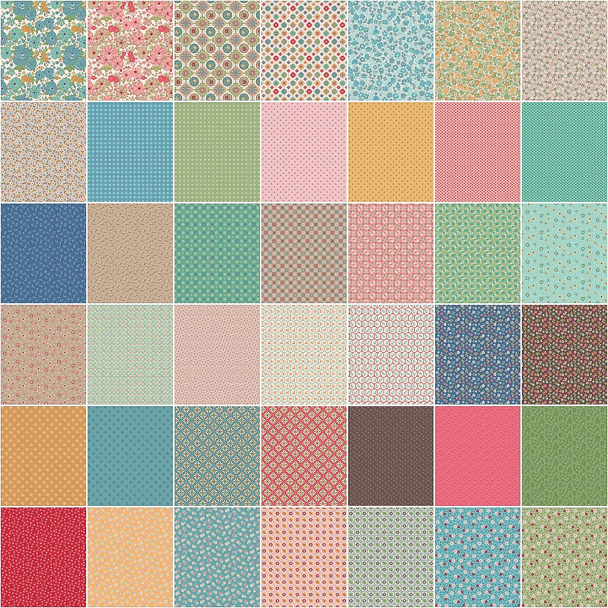 Lori Holt Mercantile 10" Stacker 42 10-inch Squares Layer Cake Riley Blake Designs 10-14380-42