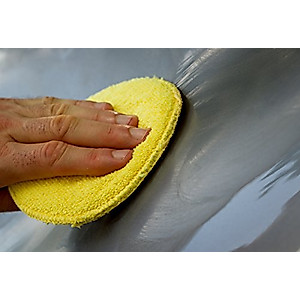 Mothers 156801 Yellow Microfiber Ultra Soft Applicator and Cleaning Pads (Six 5 Inch Pads)