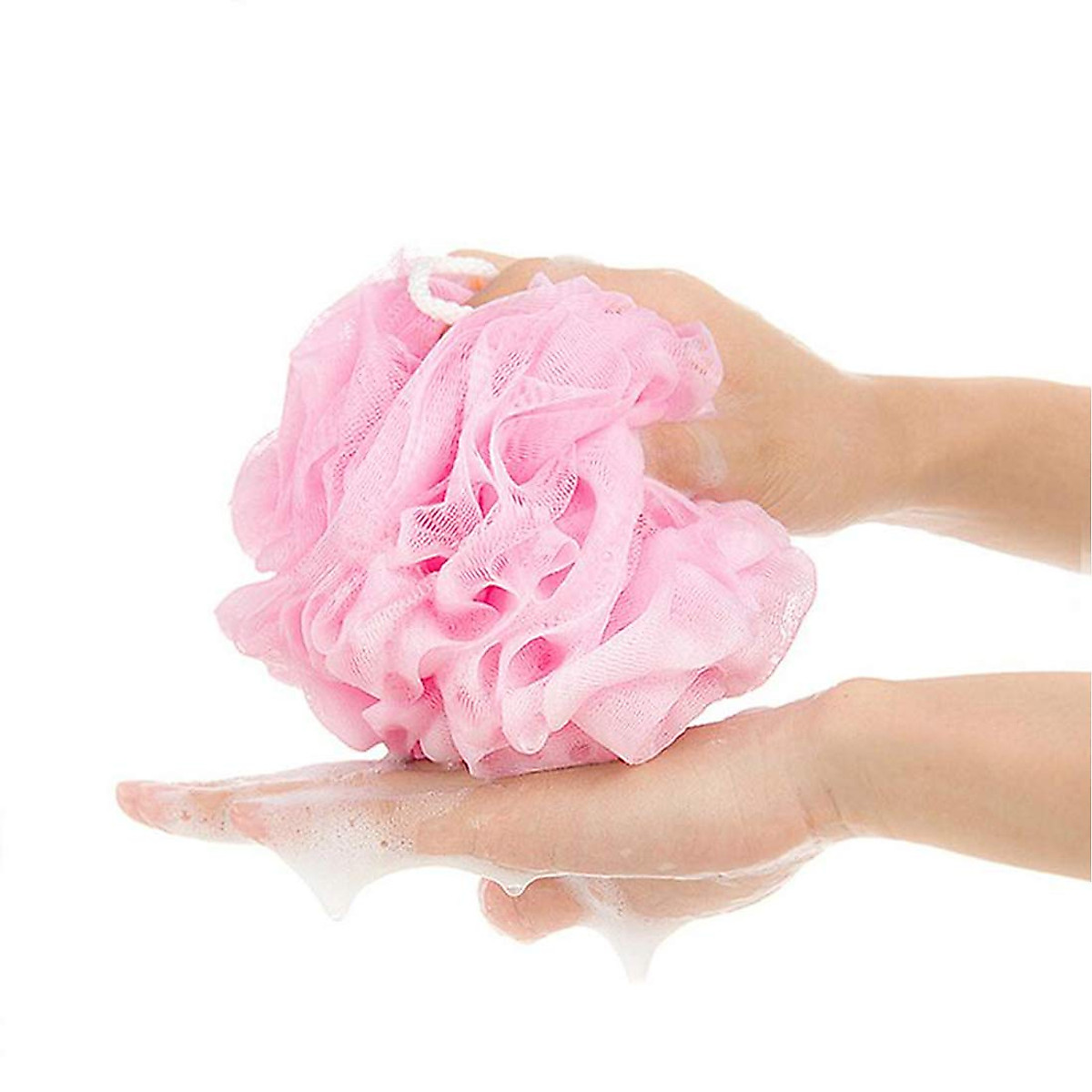 10 Pack of Bath Loofah Shower,Small Size Sponge Pouf Body Scrubber Exfoliator Scrubber Ball,Mesh Bath and Shower Sponge for Kids Women Men Body Wash Bathroom