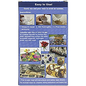 Alumilite Amazing Clear Cast Plus [16 oz A+16 oz B(32 ounces) 2 Part Kit] UV Resistant Plastic Coating & Casting Epoxy Resin for Countertops, Cups, Tumblers & Crafts | High-Gloss Liquid Glass Finish