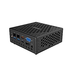ZOTAC ZBOX CI331 Nano Fanless Silent Mini PC Intel N5100, Intel UHD Graphics, HDMI, VGA, DisplayPort, No Memory/Storage/OS Barebones System, ZBOX-CI331NANO-U, Intel N5100 Quad Core