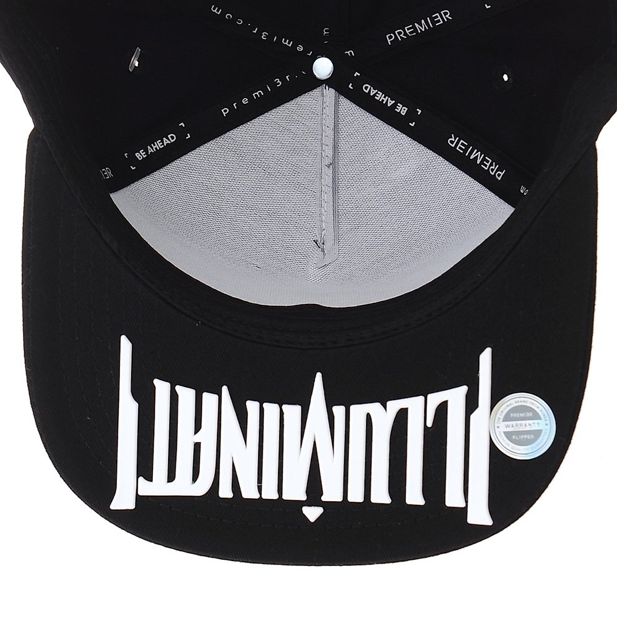 WITHMOONS Snapback Hat Illuminati Patch Hip Hop Baseball Cap AL2344 (Black)