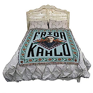 Pure Country Weavers Frida Kahlo - Frida Portrait Blanket - Gift Tapestry Throw Woven from Cotton - Made in The USA (72x54)