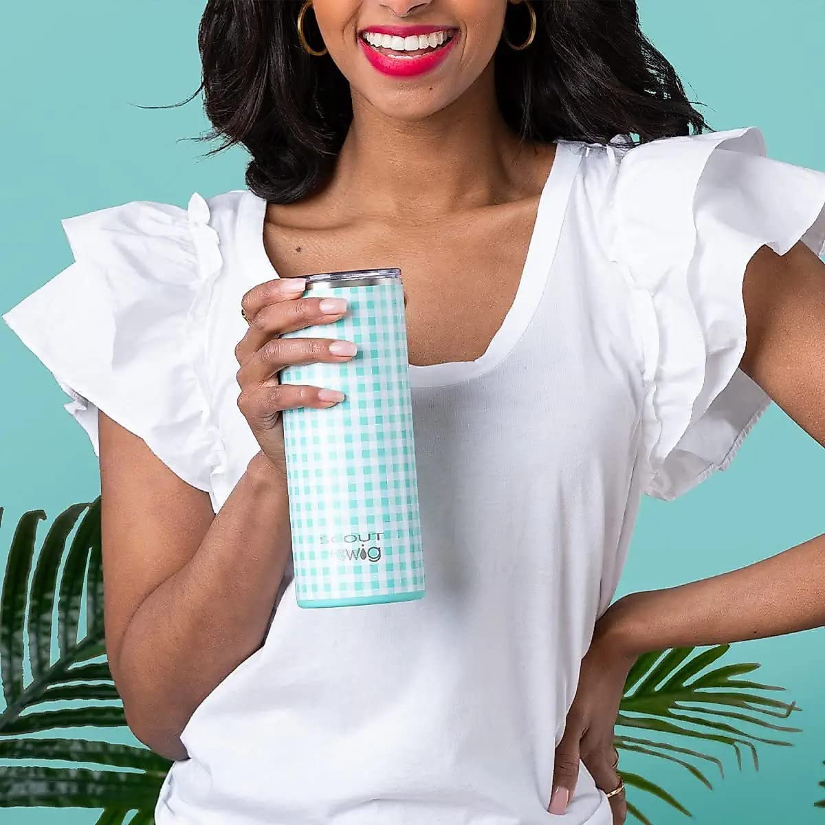 Swig Life 20oz Triple Insulated Stainless Steel Tumbler with Spill-Resistant Lid, Dishwasher Safe, Double Wall, and Vacuum Sealed Coffee Tumbler in Rad Racer Print (Multiple Patterns)