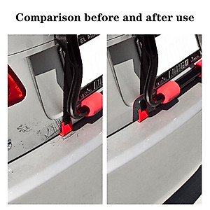 CFGROW Car Scratch Protector for Trunk Bike Rack, Anti-Scratch Anti-Collision Non-Slip Pads, Car Tire Pattern Non-Slip and Paint Protective Pads, Bike Car Rack Accessories (Black, 8)