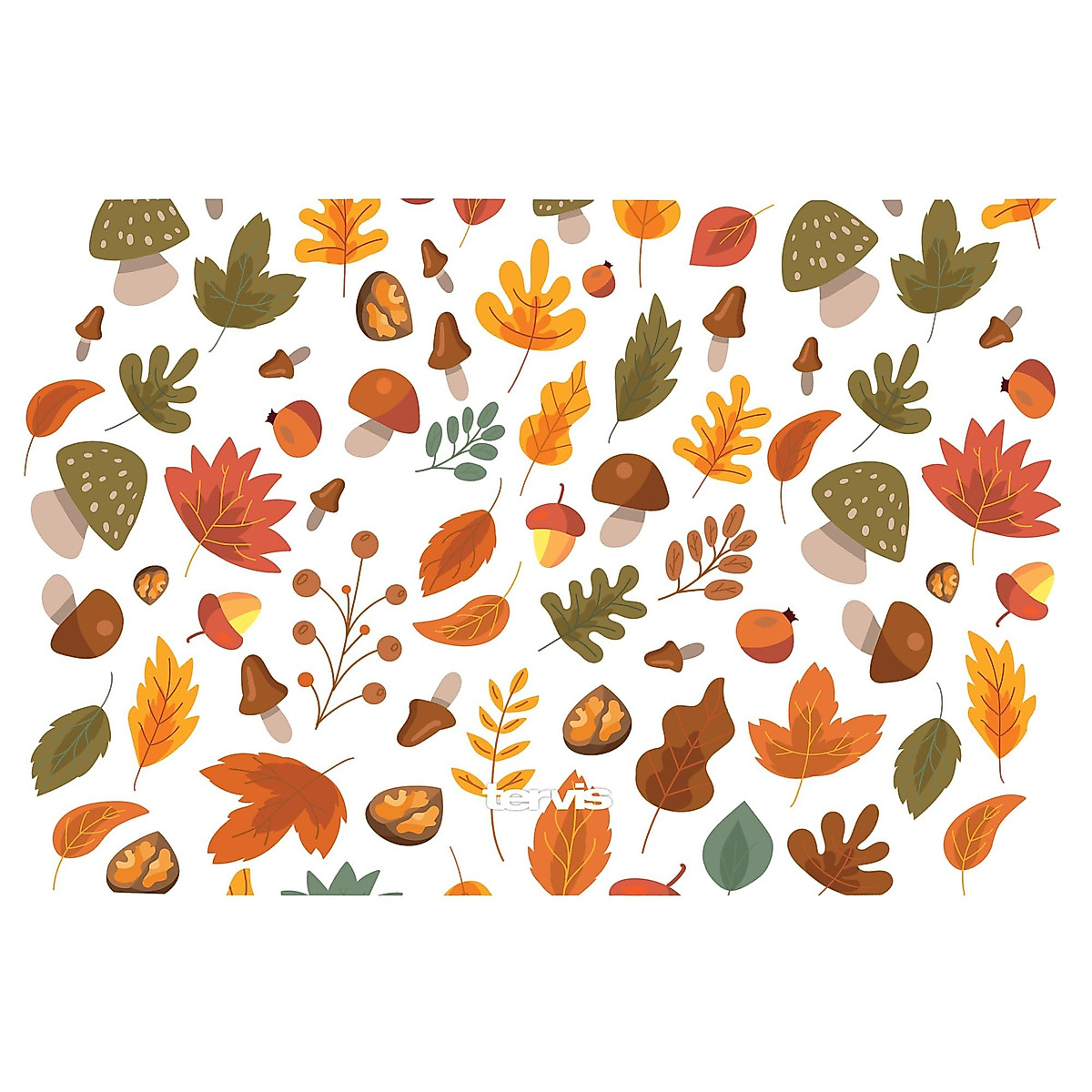 Tervis Awesome Autumn Fall Leaves Made in USA Double Walled Insulated Tumbler Travel Cup Keeps Drinks Cold & Hot, 16oz, Classic