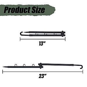 Highwild Tree Stand Folding Bow Hanger Gear Hanger Multi Hanger - Pack of 3