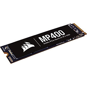 Corsair MP400 8TB M.2 NVMe PCIe x4 Gen3 SSD (Sequential Read Speeds of up to 3,480 MB/s, Write Speeds of up to 3,000 MB/s, High-Density 3D QLC NAND) Black