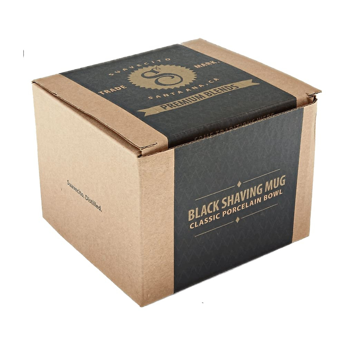Suavecito Premium Blends Shave Mug Black Men's Grooming Supply