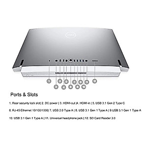 Dell 10th Gen Intel Core i3-10110U All-in-One Desktop, 23.8" FHD Anti-Glare Display, 8GB DDR4 RAM, 1TB HDD, Intel UHD Graphics 620, Windows 10 Home