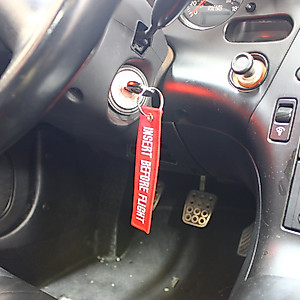 Rotary13B1 INSERT BEFORE FLIGHT Keychain - Red