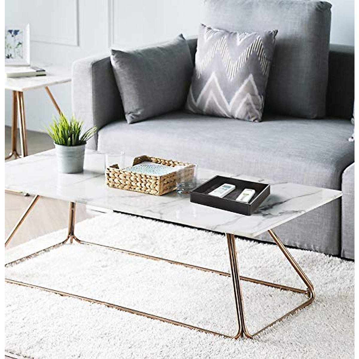 Gurfuy Valet Tray for Men 10" x 8" - Faux Leather Vanity Display Tray Catchall Tray Desktop Nightstand Dresser Organizer for Storing Keys Change Wallet Phone Glasses Watch Storage Caddy Brown