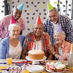 Set of 100 Happy 60th Birthday Confetti, Gold Glitter Sixty Paper Scatter, 60th Birthay Party Decorations, 60 Smash Cake Decor, Happy 60th Anniversary Party Decor