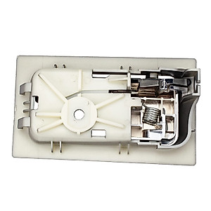 RLB-HILON Interior Door Handle Compatible with Ford F150 2009 to 2014 Year Front or Rear Right Passenger Side Door, Chrome Lever Gray Housing, Replacement for # CL3Z-1522600-GA 9L3Z-1522600-CB