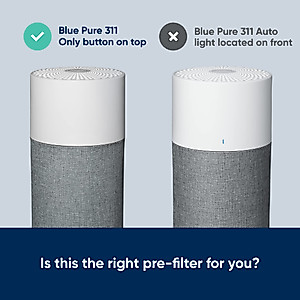 BLUEAIR Blue Pure 311 Genuine Replacement Filter, Particle and Activated Carbon, fits Blue Pure 311 Air Purifier (Non-Auto)