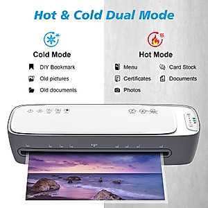 Laminator, 9-Inch Thermal Laminator Machine A4 Personal Lamination with Laminating Sheets for Teachers, 6 in 1 Mini Laminater for Home School Office Use