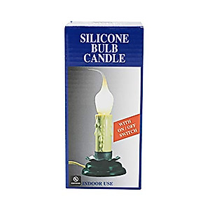 Creative Hobbies® Rustic Country Candle Lamp, 5 in, On/Off Switch, Metal Trim, Plug-in