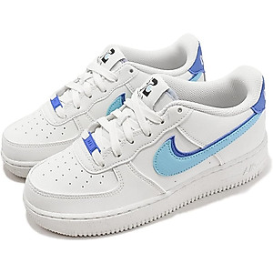 Nike Air Force 1 Low Grade School Big Kids Sail/Blue Chill-Medium Blue DQ0359-100 6Y