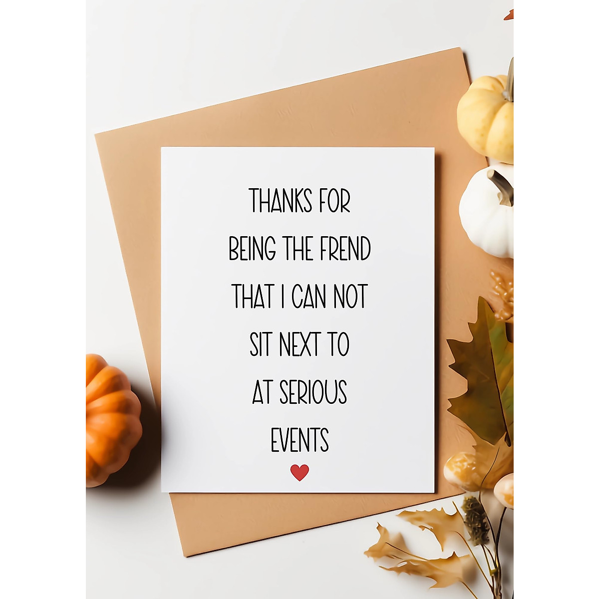 TEEMI-Funny Card For Friend, Best Friend Birthday Card, Funny Bestie Birthday Day Card, Thank You Card, Card For Him Her Them CANNOT Sit NEXT TO