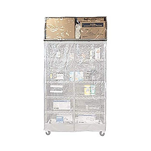 Storage Shelving Top Cover, Extend Coverage for Items on Top of Your 5-Shelf Unit 48" Wx18 Dx18 H Easy View One Side See Through Panel (Top Cover Only)…