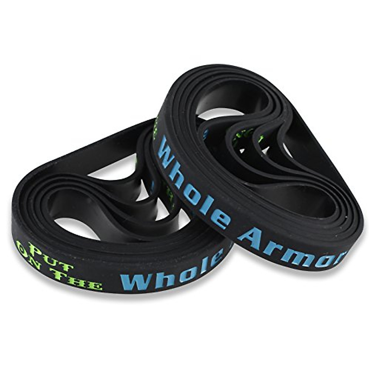 Forge Put on the Whole Armor of God Ephesians 6:13-17 Silicone Bracelet Wristbands (10 Bracelets)