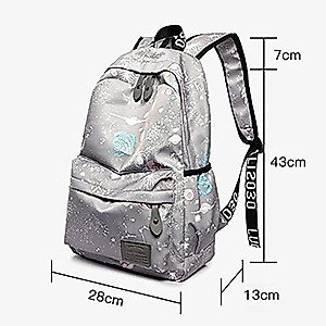 HUTVD 2023 Fashion Trend Junior High School Student Bag College Style Custom Logo Travel School Backpack (Purple, One Size)