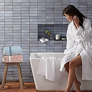 Chloven 2 Pack Extra Large Microfiber Hair Towel Wrap for Women,43 inch X 24 inch Anti Frizz Hair Drying Towel with Elastic Strap,Hair Wrap Towels Absorbent Quick Dry Hair Turbans for Drying Long Hair