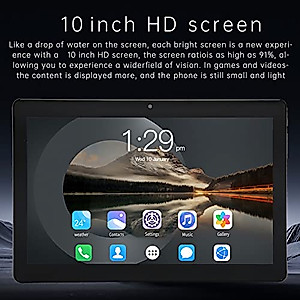 Dpofirs 8in Tablet for Android 10, IPS HD Screen, 2GB RAM 32GB ROM, Octa Core Processor, Dual Sim Call Tablet, Portable 5G WiFi Tablet 4500mah (US Plug)