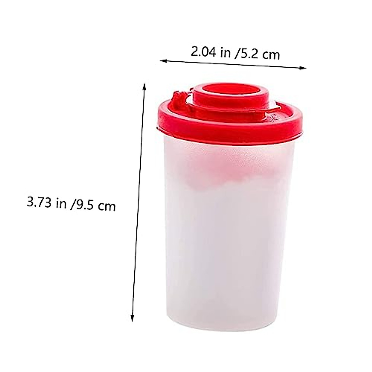 FELTECHELECTR Container 2pcs Shaker Plastic to Go Containers Clear Container Metal Container Seasoning Shaker Box Shaker Jar Empty Jar Portable Cellar Kitchen Supplies Containers Mini