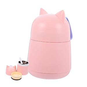 STOBAZA 5pcs Cat Stew Pot Insulated Cups with Lids Insulated Kids Food Jar Termo Insulated Food Container Insulated Tumblers with Lids Ramen Kit Set 304 Stainless Steel Breakfast Child