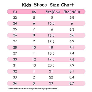 Toandon Little Girls Kids Sneakers Canvas Shoes Loafers Glitter Low Top Slip On Glimmer Sparkle Non-Slip Rubber Sole Lightweight Breathable Outdoor Fashion Casual Tennis Shoes Pink Size 2