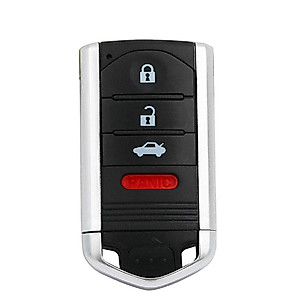 WFMJ for Acura ZDX RDX ILX TL 4 Buttons Remote Smart Key Case Shell Fob (Only Key Case Shell)