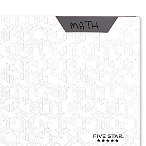 Five Star 2 Pocket Folder, Stay-Put Folder, Plastic Colored Folders with Pockets & Prong Fasteners for 3-Ring Binders, 8-1/2" x 11", White (72494)