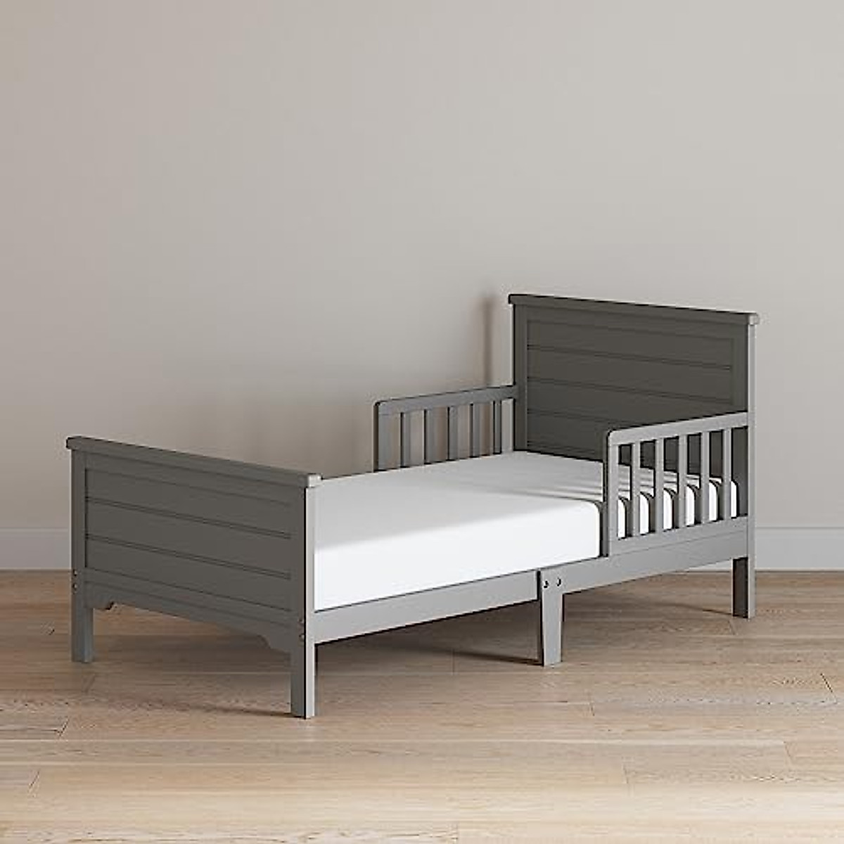 Forever Eclectic Woodland Flat Top Toddler Bed, Brushed Pebble