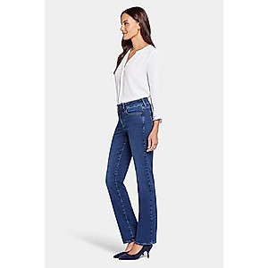 NYDJ Women's Petite Size Marilyn Straight Leg Jeans, Cooper, 4P