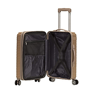 Rockland Star Trail Hardside Spinner Wheel Luggage, Champagne, 2-Piece Set (20/28)