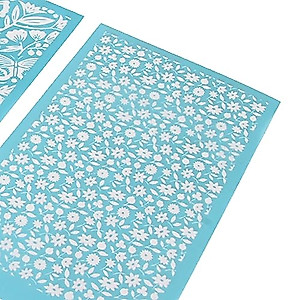 Silk Screen Stencils, Exercise Hands on Skills Polyester Develop Imagination Polymer Clay Silkscreen Print Kit Reusable for Jewelry Clay Earrings Decoration (208, 210, 223)