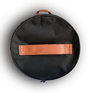 Small Hat Storage Box | Travel Hat Bag | Round Pop-up Storage Container for Fedoras and Small Hats | 13.5 Inch Wide | Collapsible Stackable | Hat Organizer | Closet Organization Bin (Black)