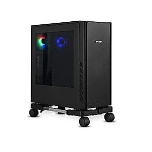 Computer Tower Stand, Adjustable Mobile CPU Stand with Rolling Caster Wheels, Premium PC Tower Stand Holder for Floor Carpet Gaming PC Case