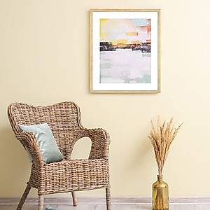 euwazram Rustic Oak 20x24 Frame - Set of 3, 20 x 24 Poster Frame with Mat for 16x20, Picture Frames for Artwork, Puzzles, Photos and Movie Posters