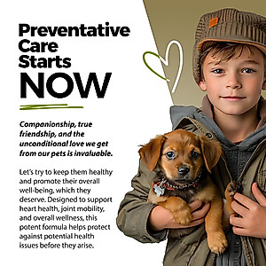 ANP Super Multi-Vitamin, Natural No Animal Proteins, 60 Soft Chews for Dog Gut Health and Immune System, CoQ10, Probiotics 5M CFUs and Glucosamine