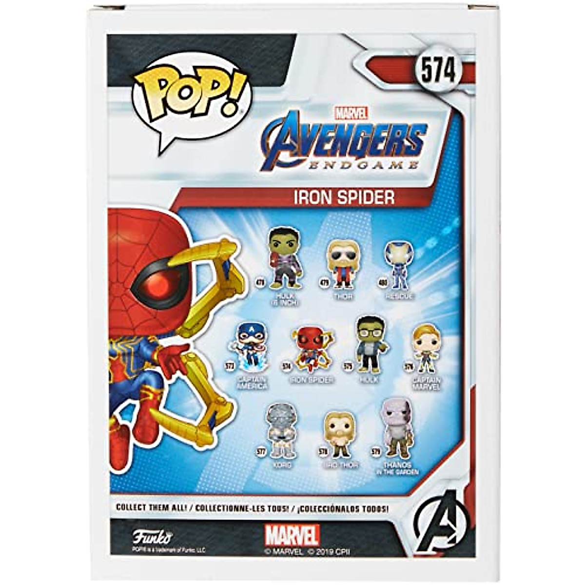 Funko Pop! Marvel: Avengers Endgame - Iron Spider with Nano Gauntlet, Multicolor (45138),3.75 inches