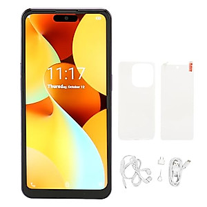 Dilwe Cell Phone 6.53 Inch, 2520x3200 HD, 8GB+64GB, 8MP Front 24MP Rear Camera Unlocked Cell Phone, Dual SIM Ultra Slim Smartphone for Android 12 (Purplecolor)