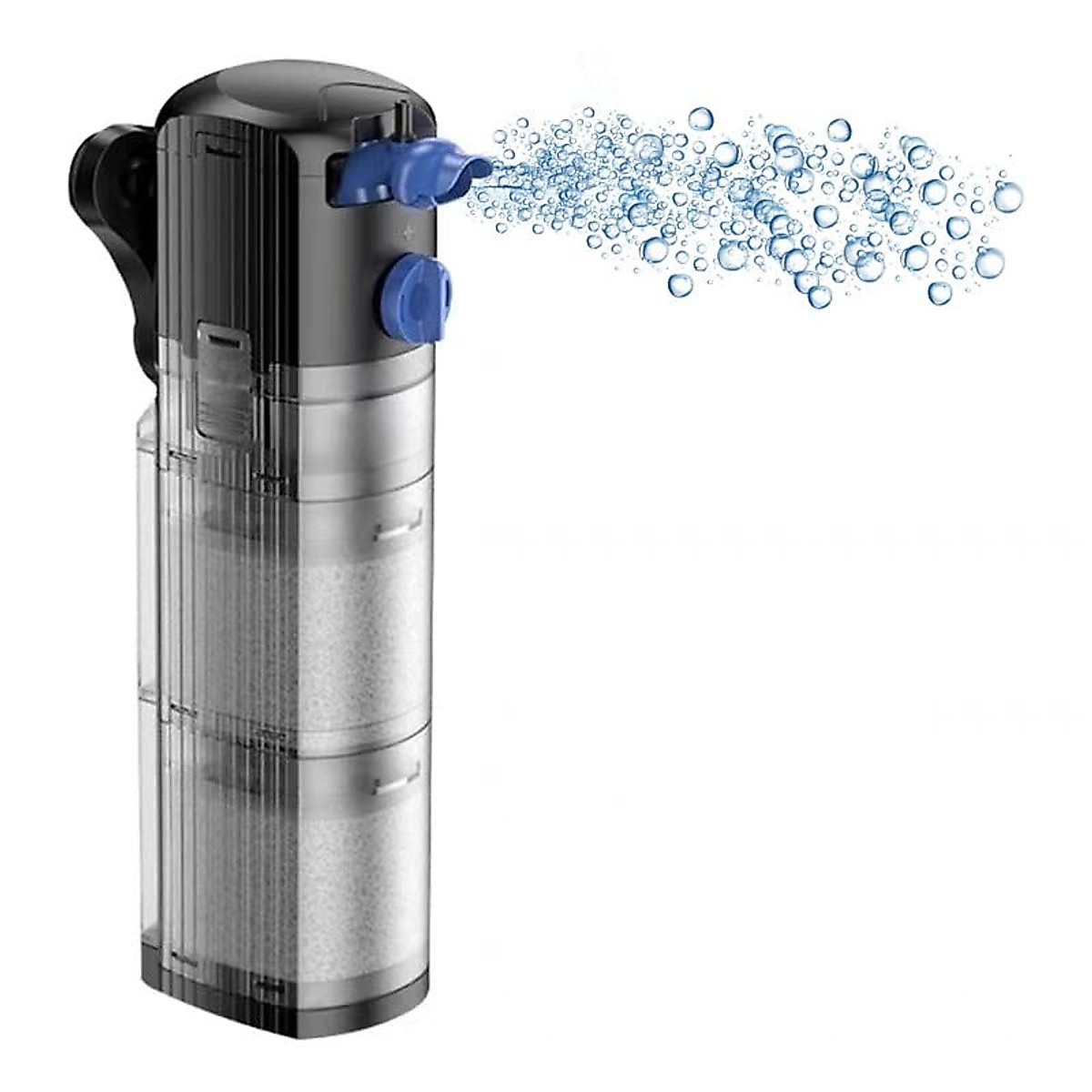 AQUA-ATL Aquarium Filter (for 40 to 160 Gal) Fish Tank Submersible Filter for Fish Turtle Reptitle Tank (8w Filter Up to 120 Gal)