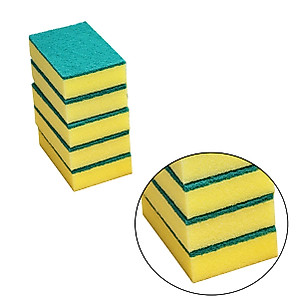 Cabilock Multifunctional Cleaning Sponges Set Scouring Pads for Kitchen Bathroom 10pcs/box